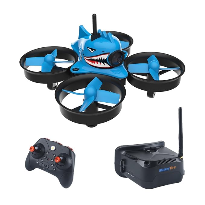 Buy Makerfire Micro FPV Racing Drone with FPV Goggles 5.8G 40CH 1000TVL ...