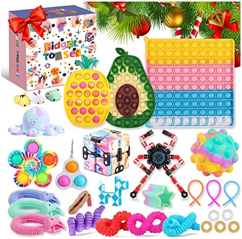 Fidget Toy Pack, Sensory Fidget Toys Pack with Pop, Pop-on-it Fidget ...