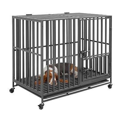 Heavy Duty Dog Cage with 3 Doors and Locks, Lockable Philippines | Ubuy