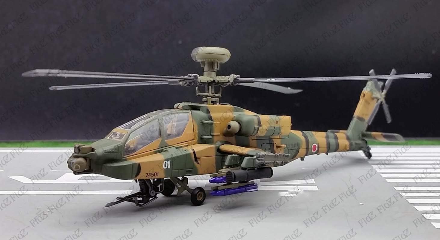 FLOZ Japan JSDF AH-64D Apache longbow attack helicopter 1/100 aircraft ...
