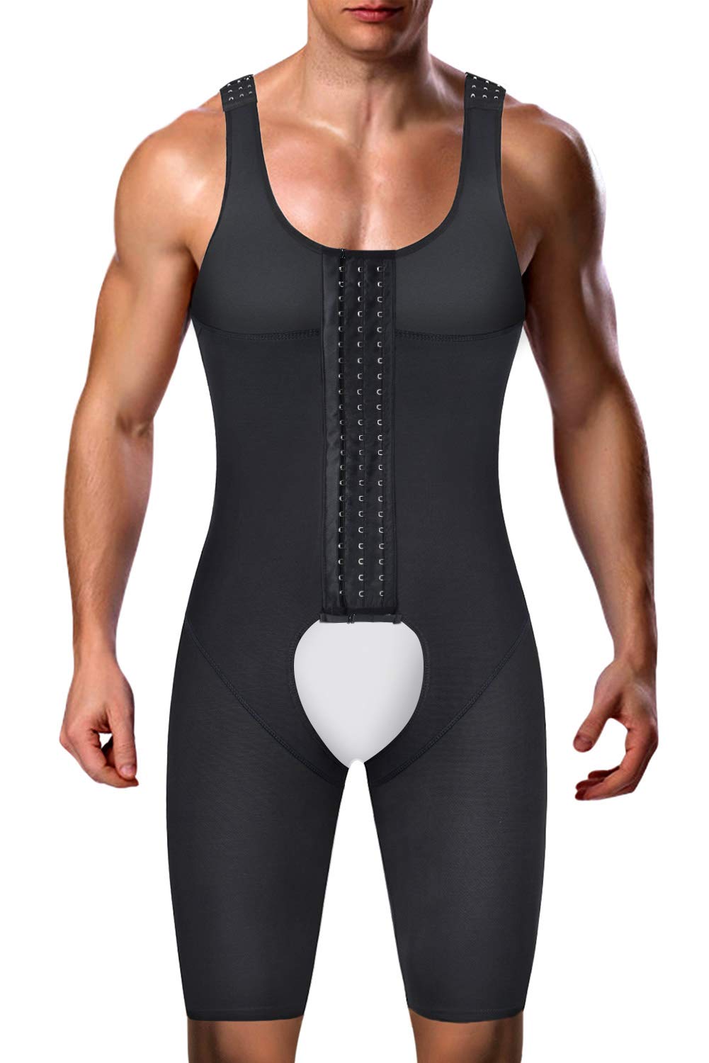 DoLoveY Men's Shapewear Bodysuit Full Body Shaper Compression Slimming ...
