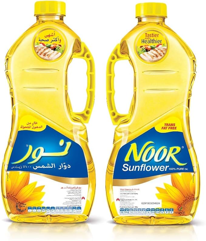 NOOR Sunflower Oil, 2 x 1.8 Litre: Buy Online at Best Price in UAE ...