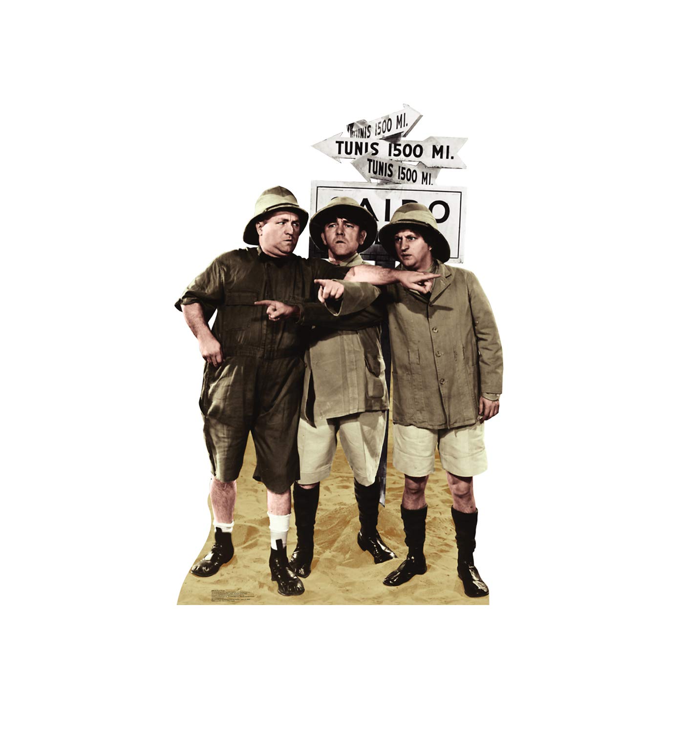 Advanced Graphics The Three Stooges Safari Life Size Cardboard Cutout ...