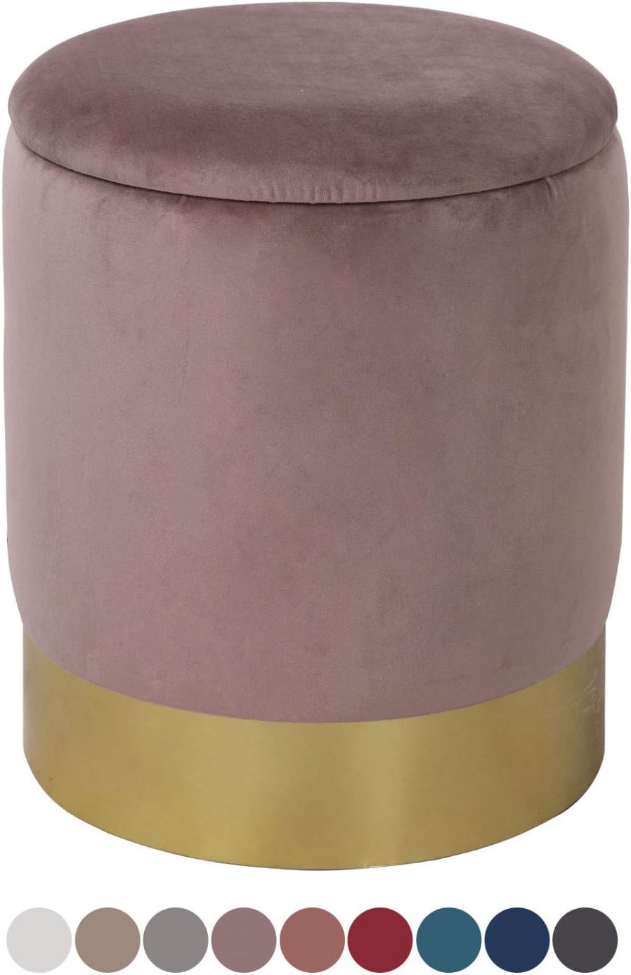 casamia Samthocker Sitzhocker Samt Pouf Sitzpouf Velour Hocker ...