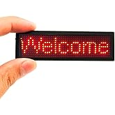 Amazon.com : LED Name Tag for Business, Rechargeable LED Card Screen ...