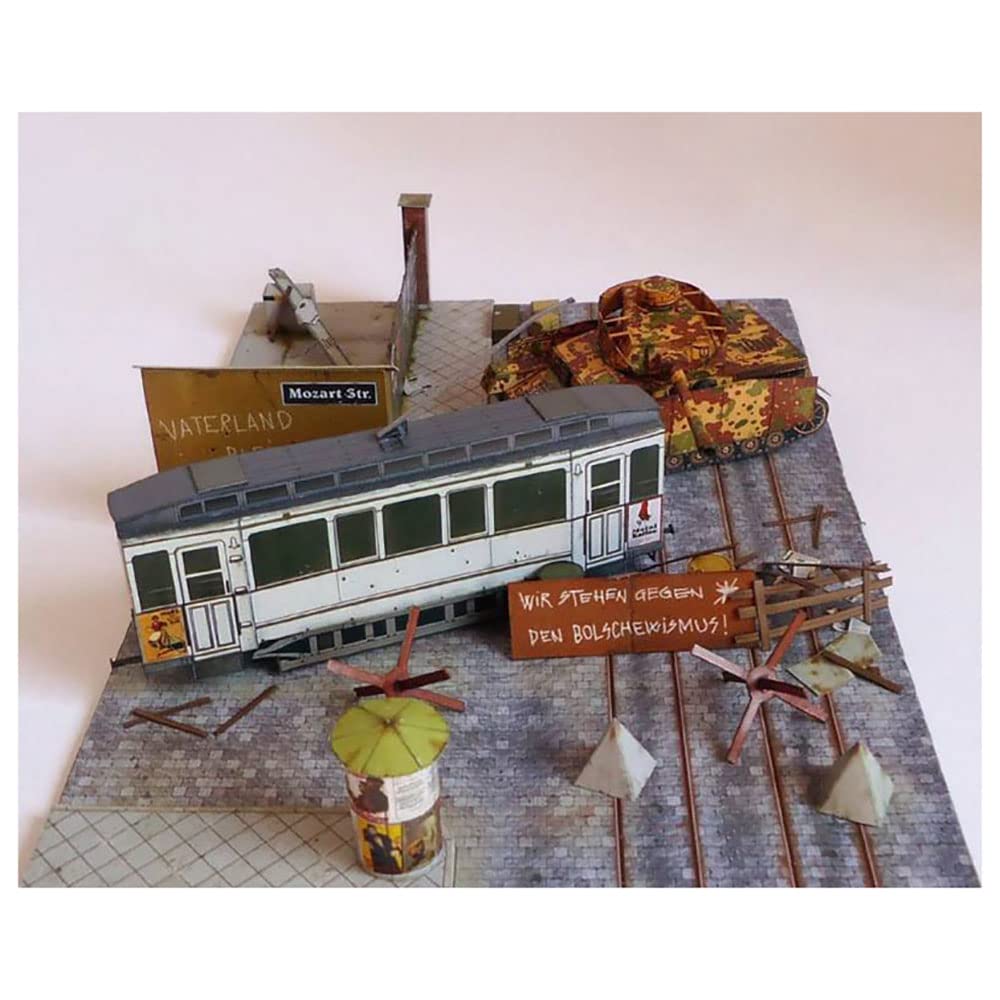 Mua 1/87 1945 Non-Passscene IV Tank Paper Model Kit, DIY Assembly Paper ...