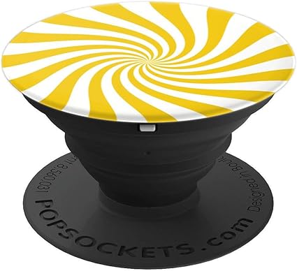 Amazon.com: Dark Yellow Wavy SunBurst Design PopSocket PopSockets Grip ...