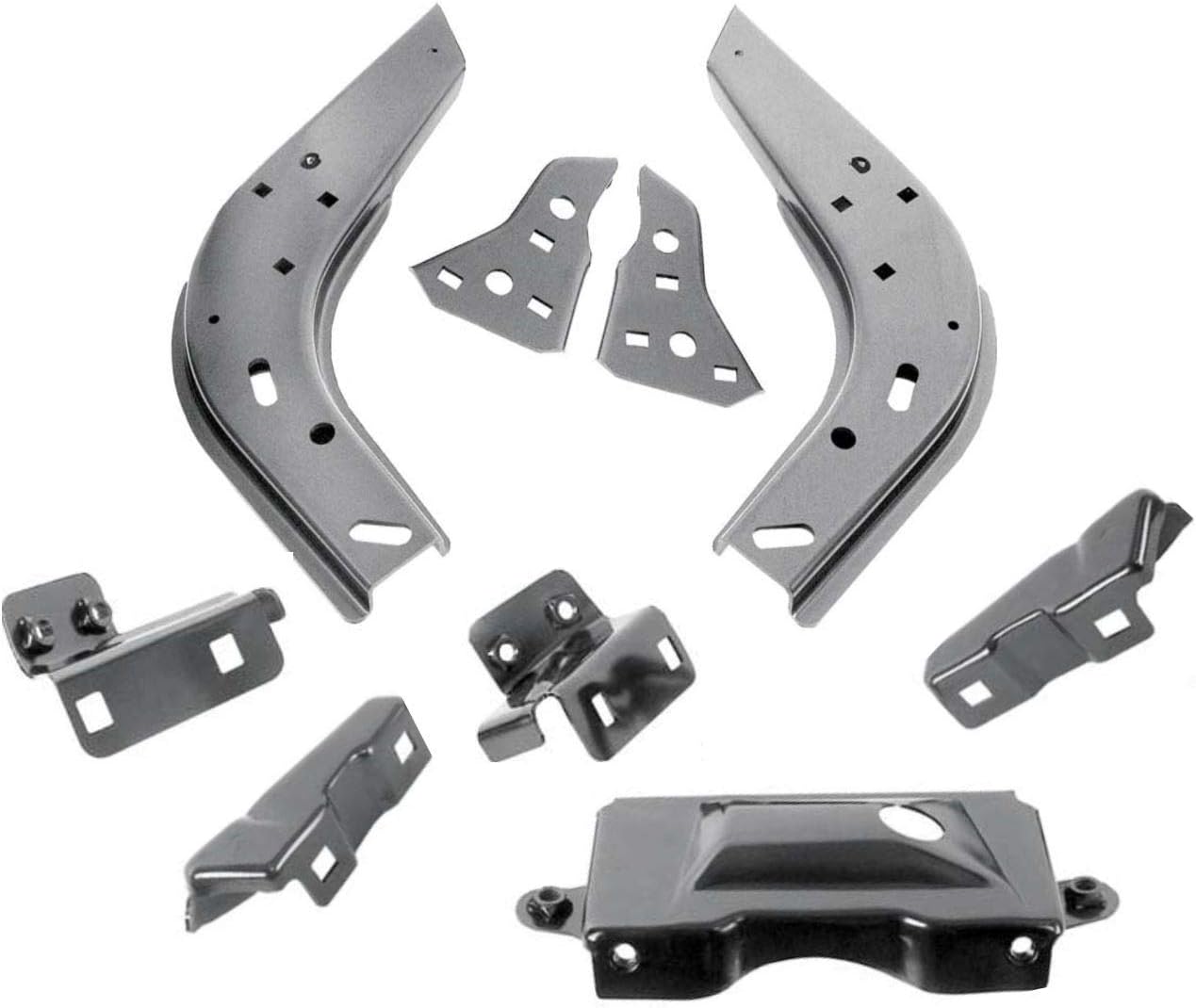 Amazon.com: OER EDP Coated Front and Rear Bumper Bracket Set 1969 ...