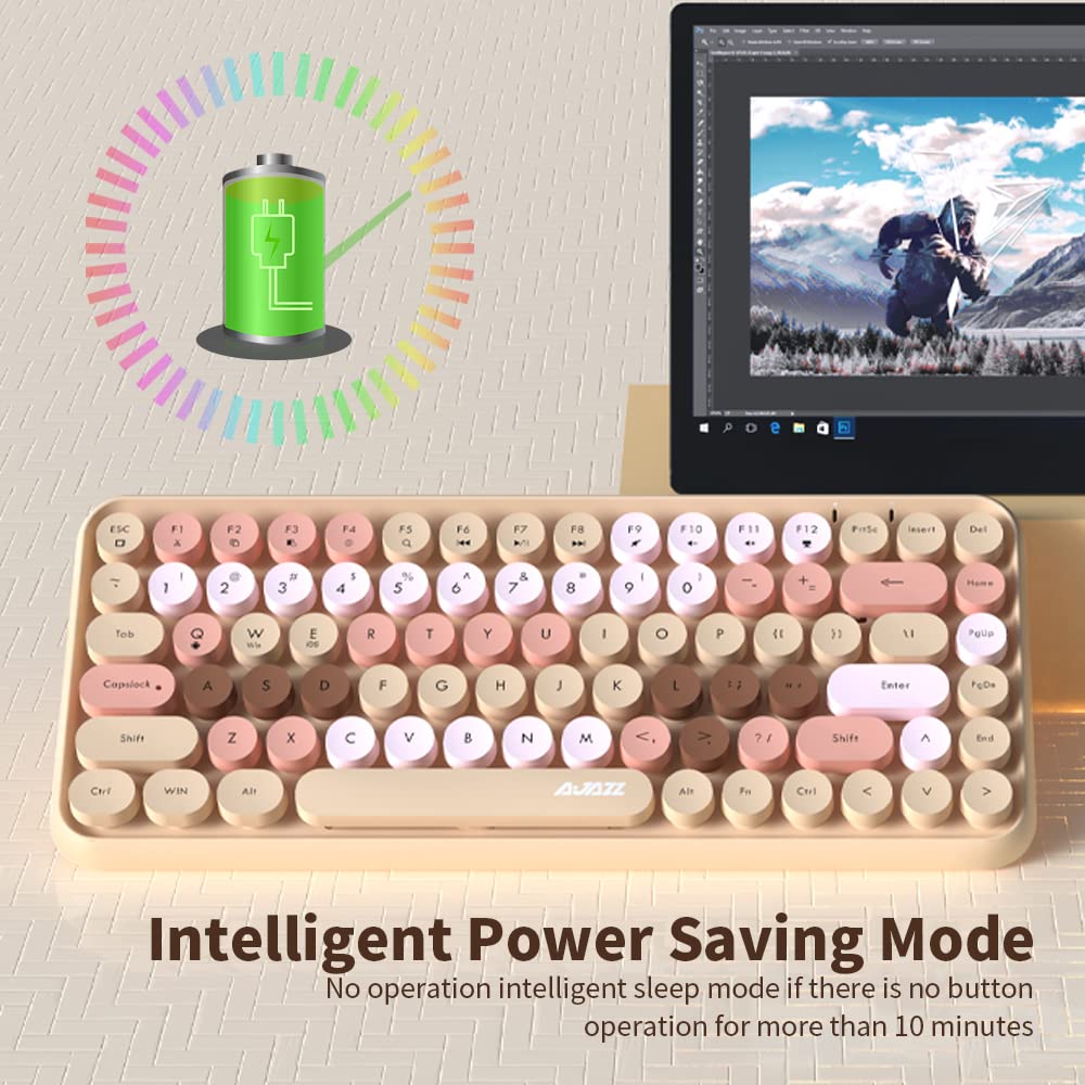 Mua NACODEX 84 Key Wireless Bluetooth Aesthetic Keyboard with Cute ...