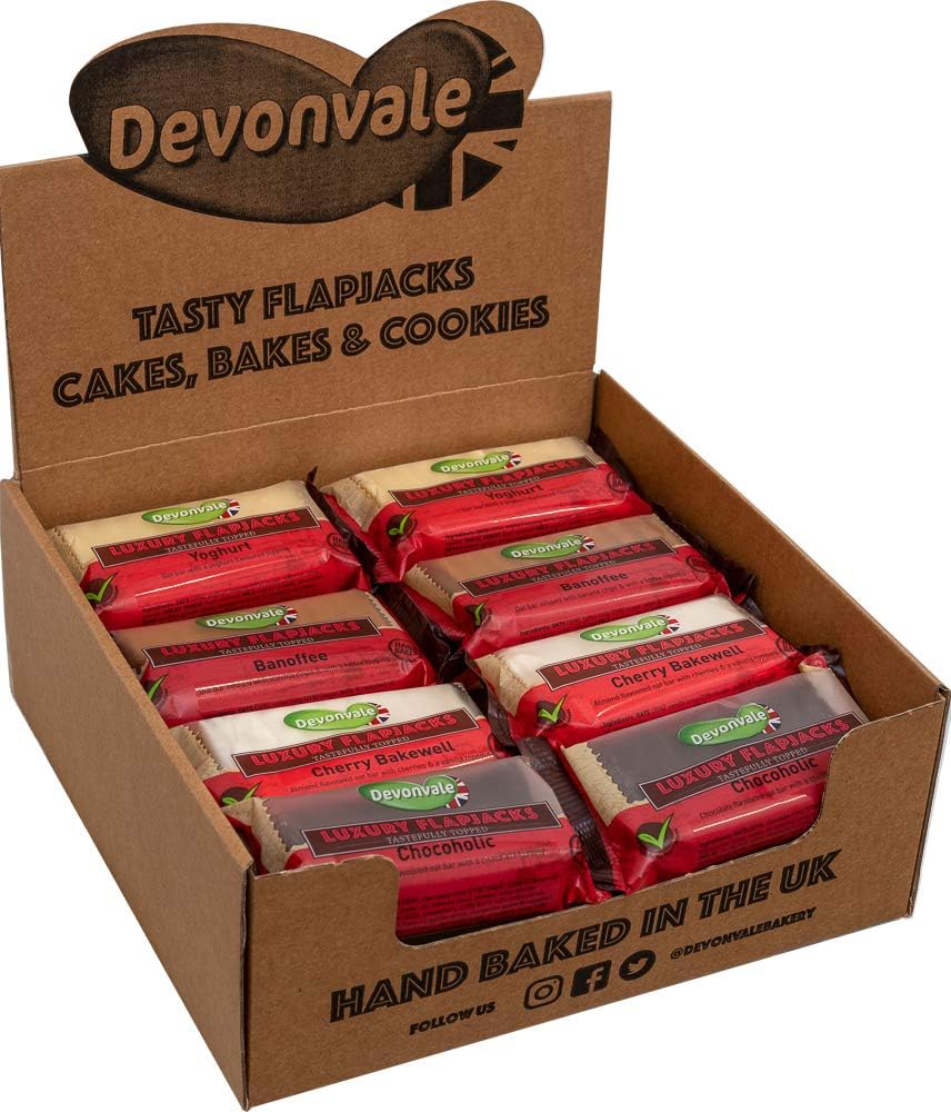 Devonvale Mixed Luxury Flapjacks 24x95g: Amazon.co.uk: Grocery