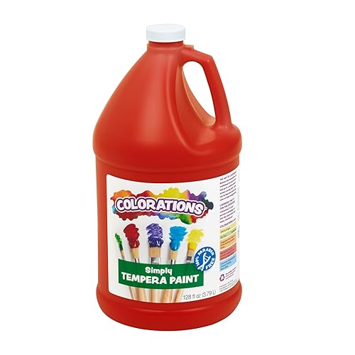 Colorations Washable Tempera Paint, Gallon, Red, Non Toxic, Vibrant ...