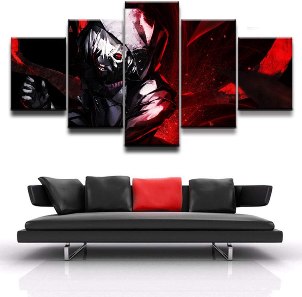 Cinco Pinturas De Lienzo De Anime, Cuadros En La Pared, Pinturas De ...