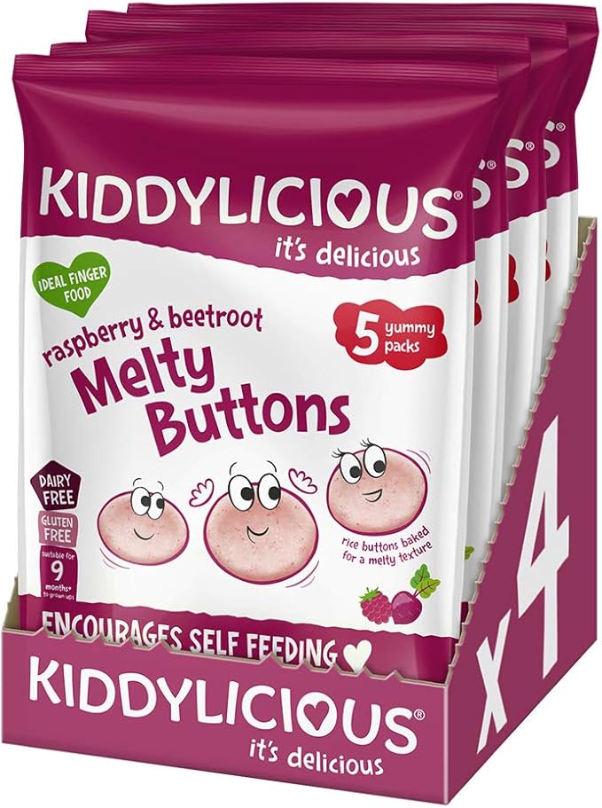 Kiddylicious Raspberry & Beetroot Melty Buttons | Delicious Snacks for ...