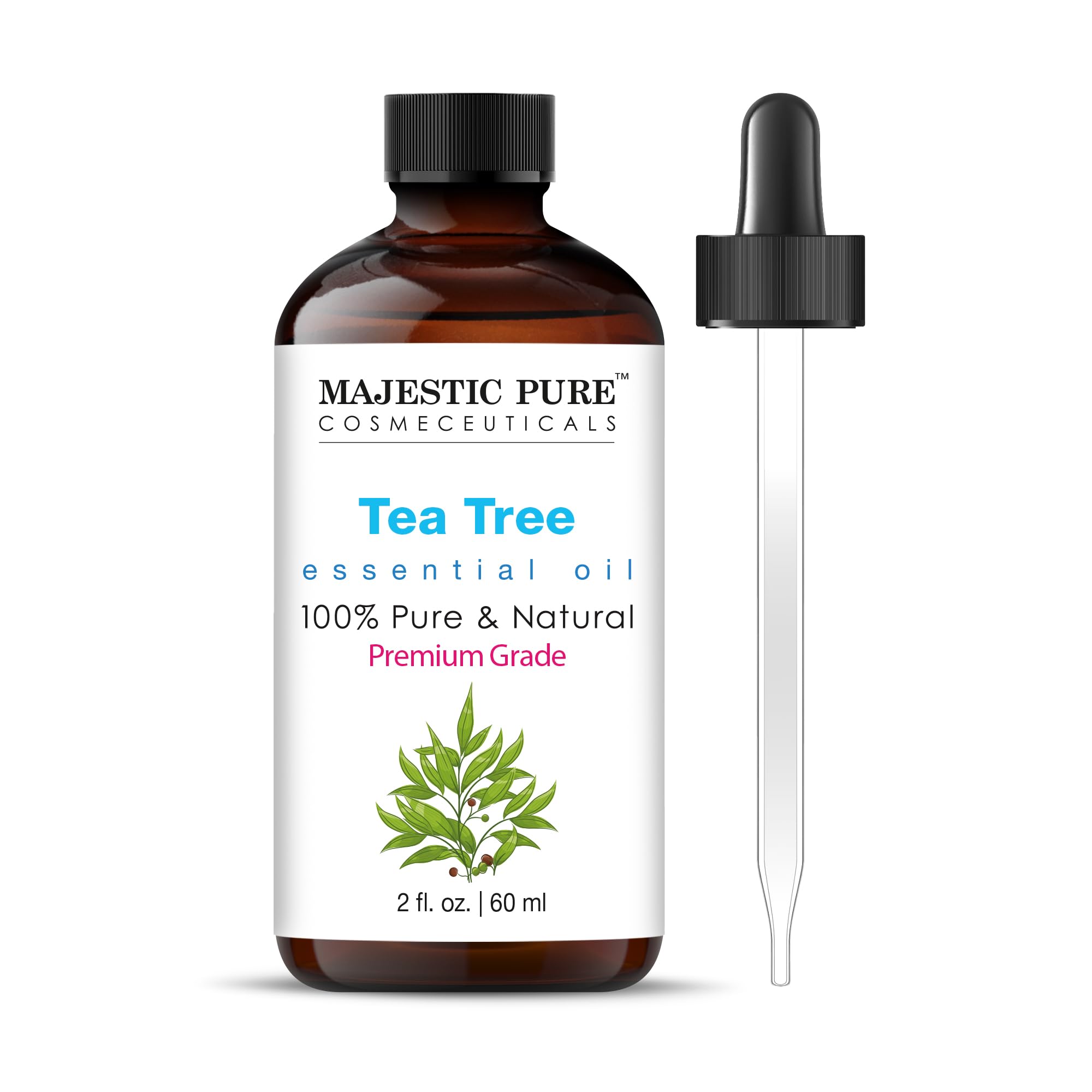 MAJESTIC PURE Tea Tree Essential Oil | 100% Pure and Natural Tea Tree ...