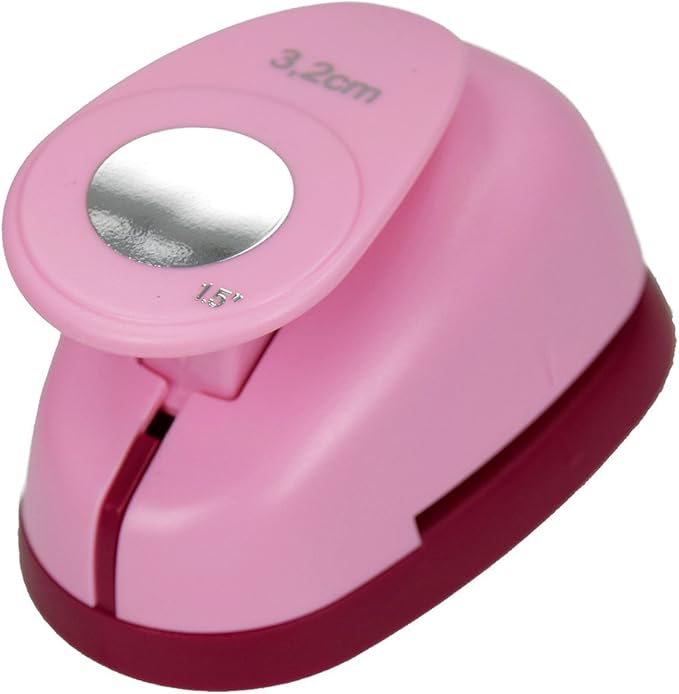 efco 1793011 Stanzer L, Kreis Motivstanzer, Kern: Metall, Pink, 9,5 x 6 ...