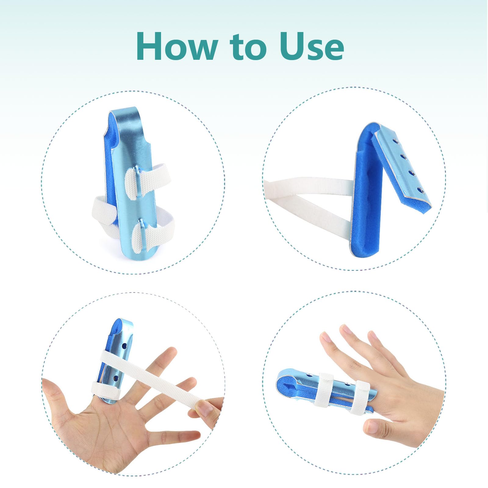 Mua Finger Splint L M S 3pcs，Trigger Finger Splint Middle Index Finger ...