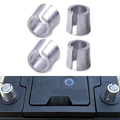UZZH 2 Pairs Battery Post Terminal Shims, Car Battery Negative Battery ...