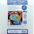 Amazon.com: Lazy Girl Design Interfacing 4pc Stiff Stuff 10" Sq Craft Pk