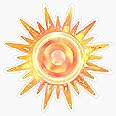 Amazon.com - Brushed Watercolor Painted Sun Vinyl Waterproof Sticker ...