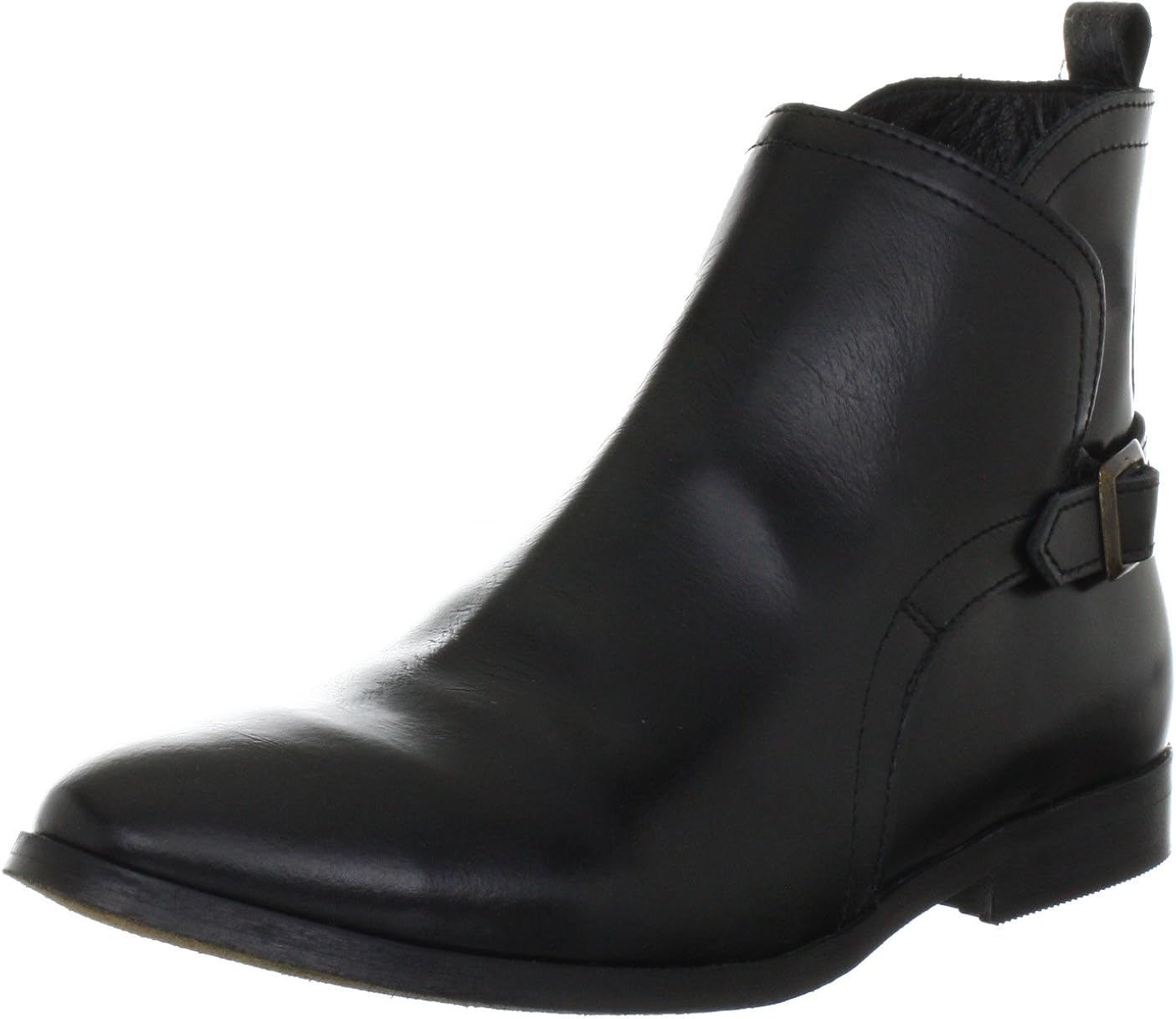 Mimic Copenhagen Damen Short Leather Boot w. Buckle Klassische Stiefel ...