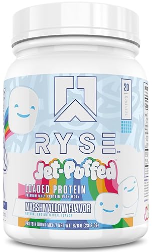 RYSE Loaded Protein Powder - Jet-Puffed Marshmallow - 25g Whey Protein ...