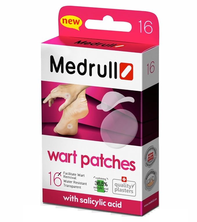 Medrull Wart Plasters - 16 Wart Remover Patches: Amazon.co.uk: Health ...