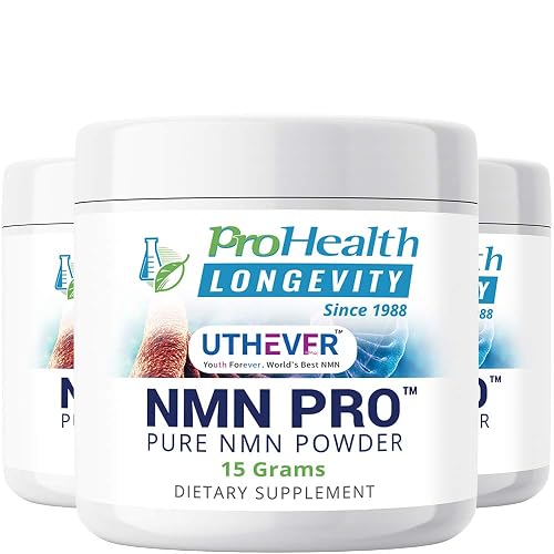 ProHealth NMN Pro Powder 3-Pack (15 grams per jar) Nicotinamide ...