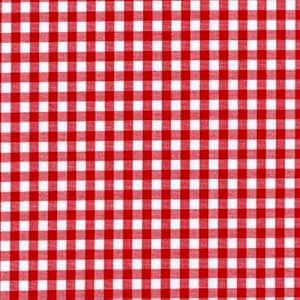 Amazon.com: Red Gingham Check Fabric (1/4" Check) 20 Yards Wholesale by ...
