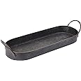 Amazon.com: Hipiwe Industrial Style Metal Iron Tray Galvanized Serving ...