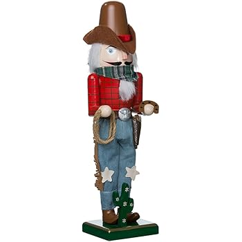 Amazon.com: Kurt Adler 15-Inch Wooden Cowboy Nutcracker: Home & Kitchen