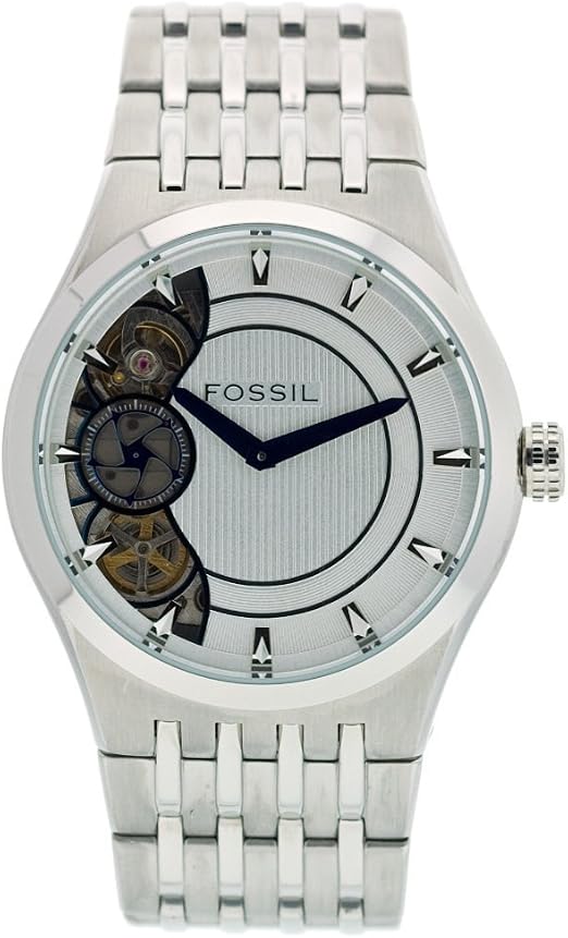 Fossil Twist Me1036 Gents Stainless Steel Bracelet Watch Silver Dial ...