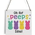 Amazon.com : Rustic Easter Bunny Decor Wood Wall Art Wall Hanging Decor ...