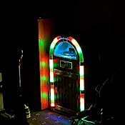 iTek Floorstanding Jukebox with Record Player, Bluetooth Connectivity ...