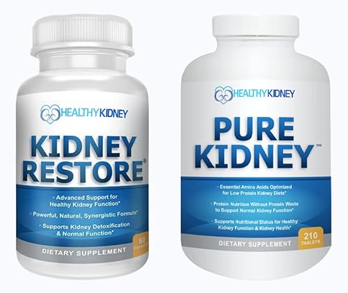 Kidney Restore & Pure Kidney 2-Pack Bundle for Kidney Cleansing ...