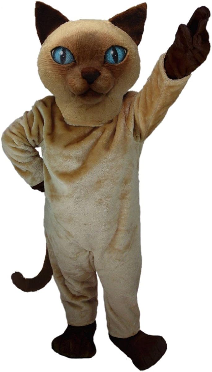 Amazon.com: Mask U.S. Siamese Cat Mascot Costume: Clothing