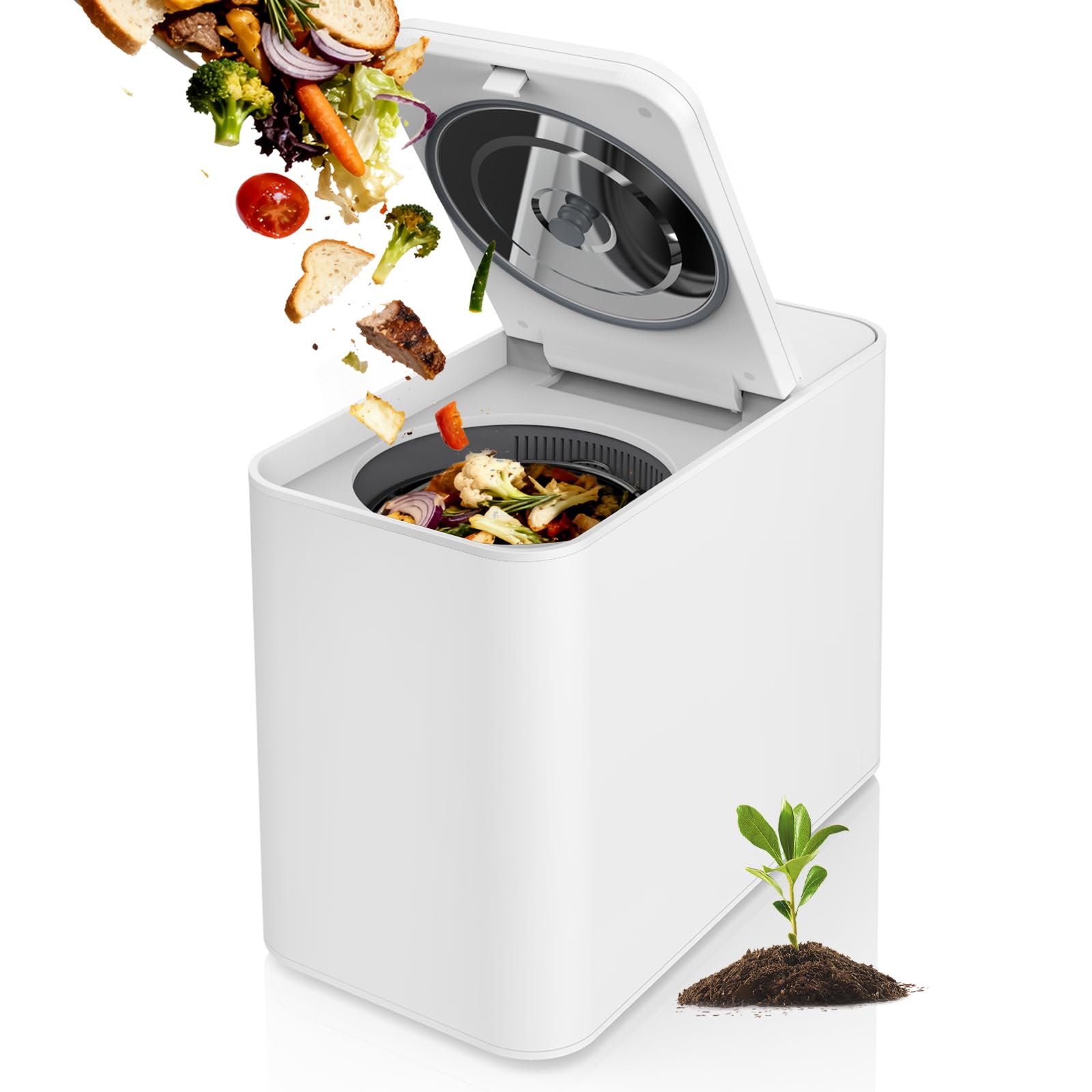 3L Electric Composter for Kitchen, Smart Compost Bin, Odorless|Low ...