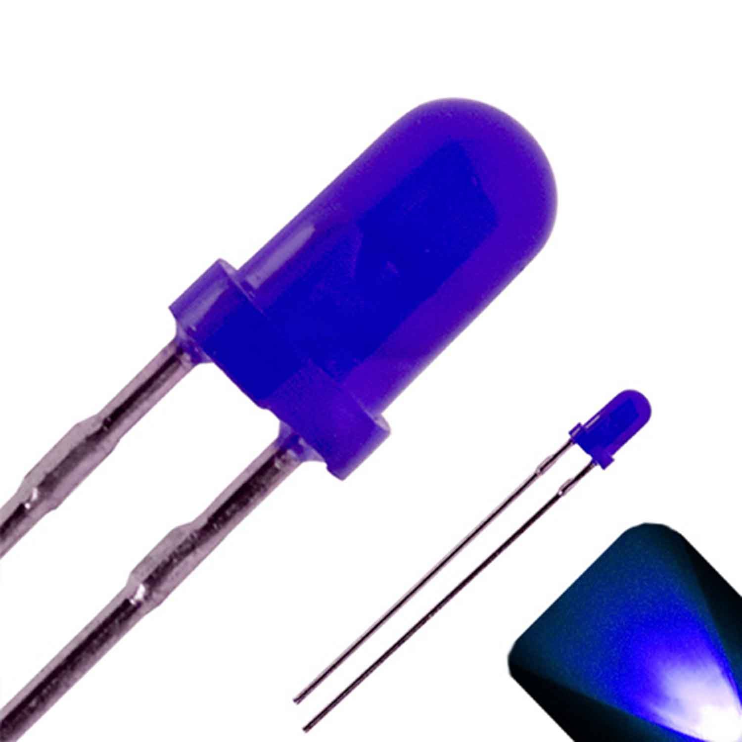 Ultra Bright Pack of 20 2mm Tower Blue LED tillescenter Optoelectronic ...