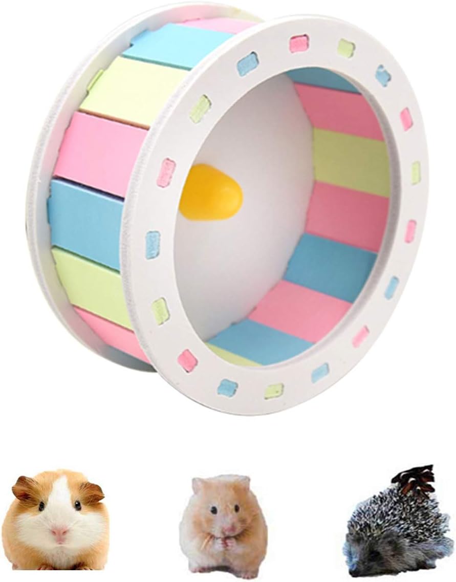 Hamster Wheel Toy DIY Silent Exercise Cage Attachment Running Wheel for ...