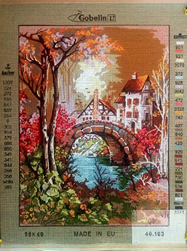 Needlepoint Painted Canvas Counted Cross Stitch Tapestry Gobel