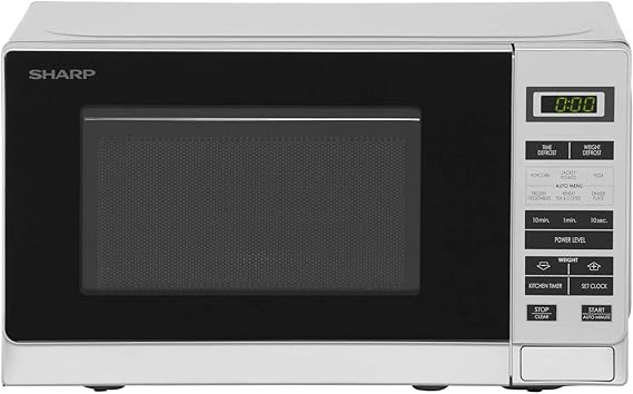 Sharp R220SLM Standard Microwave Oven - Silver: Amazon.co.uk: Large ...
