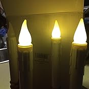 Amazon.com: Set of 4 AA Battery Operated Window LED Candle Lamps, Auto ...