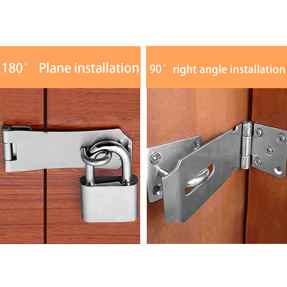 Alise Hasp Lock,Door Hinge Lock Padlock,Clasp Latch Hinges Lock For ...
