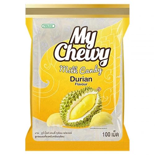 My Chewy Milk Candy, Soft Chewy Candy 100 tablet, Size 360g (Durian) in ...