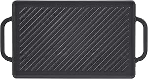 Amazon.com: GGC Cast Iron Reversible Grill Griddle，Double Sided Grill ...