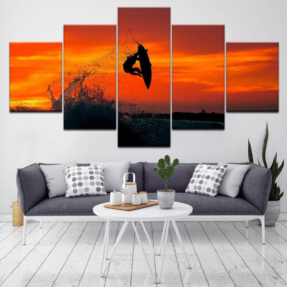 Arte de la pared arte de la pared cinco arte pintura al óleo moderna ...