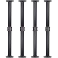 Amazon.com: MUZIK 4 Pack Industrial Pipe Table Leg Set, Iron Base Legs ...