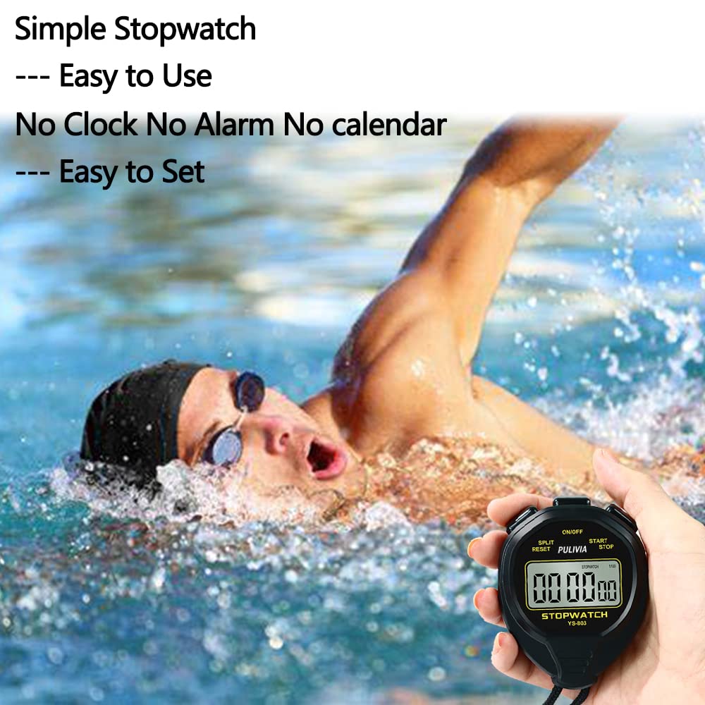 Mua PULIVIA Waterproof Stopwatch Timer Only Stopwatch with ON/Off ...