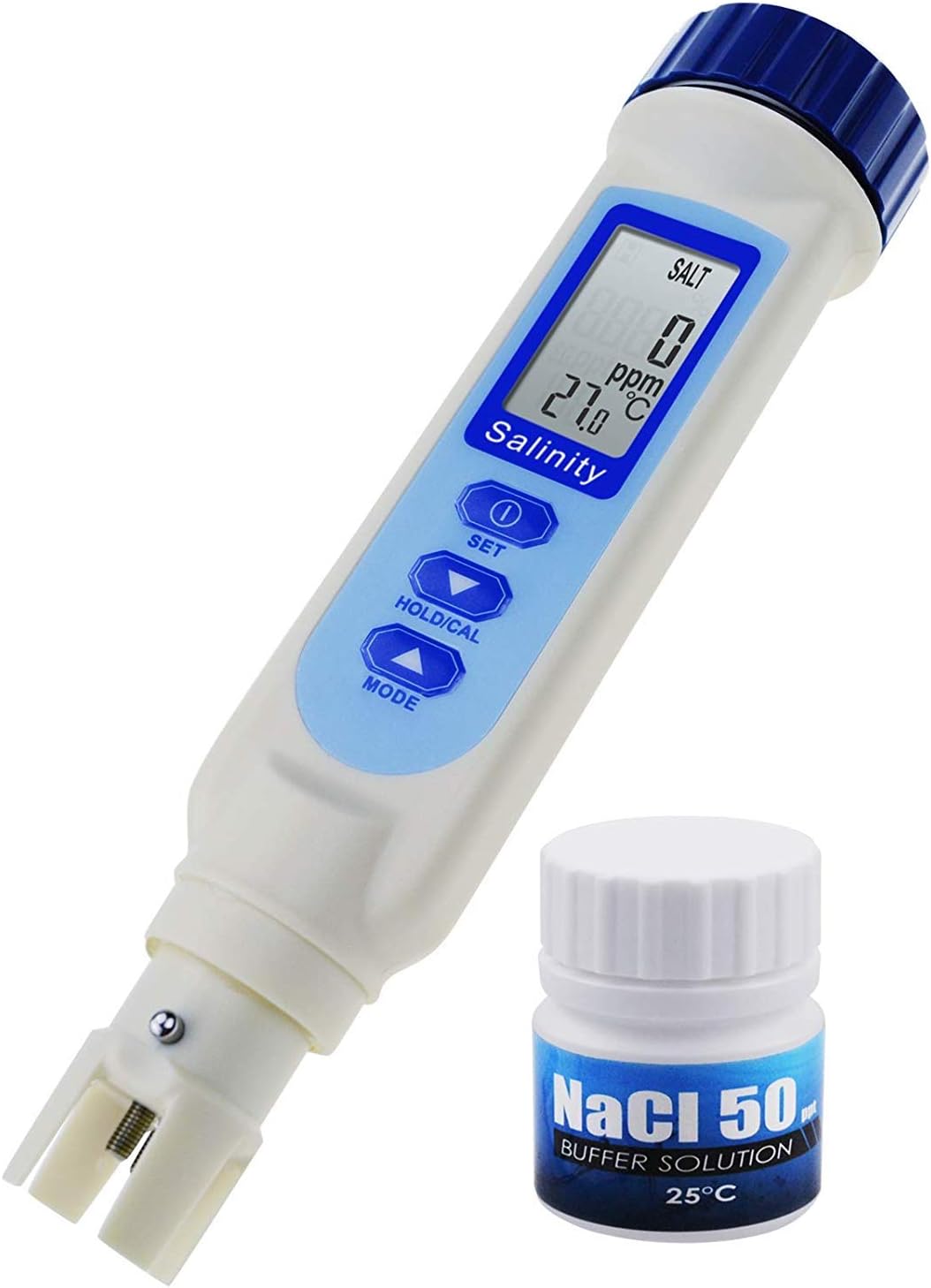 Salinity & Temp Meter Pen Type Salt Water Quality Tester ATC Checker ...