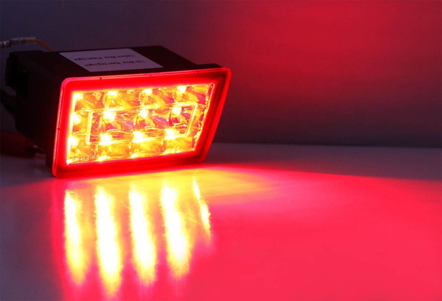 Mua iJDMTOY Red Lens F1 Style Full LED Rear Fog Light Kit Compatible With 2011-2021 and 2022-up ...