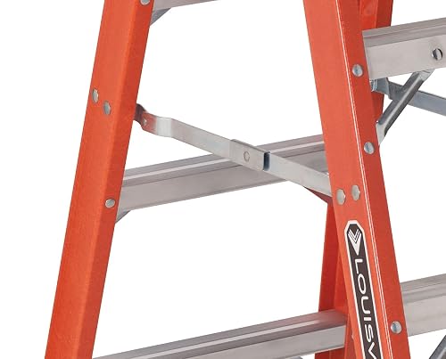 Werner 4 Ft Fiberglass Twin Step Ladder With 375 Lb Load Capacity